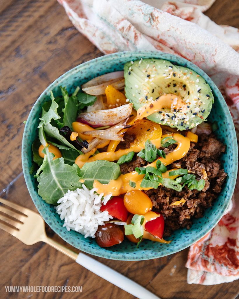 Yummy & Easy Taco Bowl - Yummy Whole Food Recipes