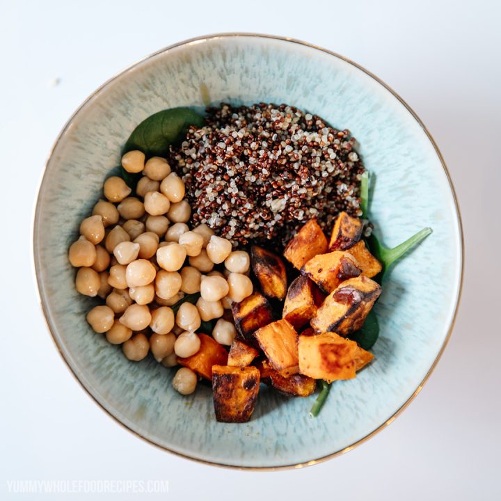Easy & Delicious Air Fryer Halloumi Bowl Recipe - Yummy Whole Food Recipes