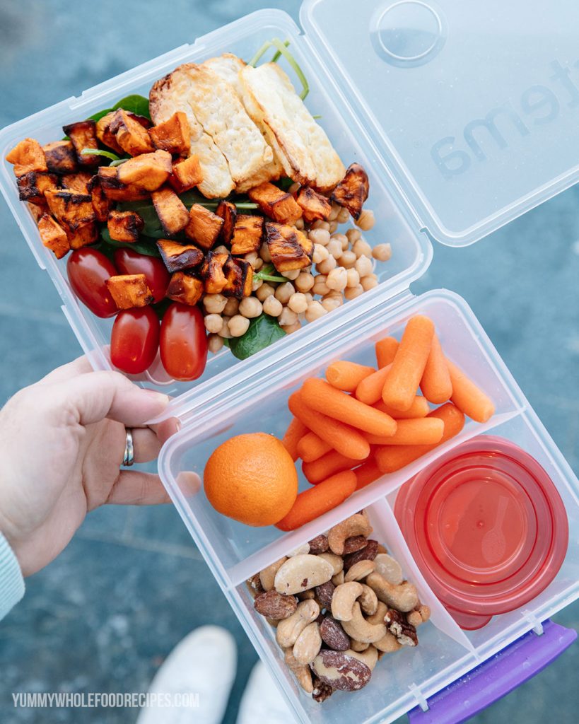 Healthy On-The-Go Lunch & Snack Box Idea - Yummy Whole Food Recipes